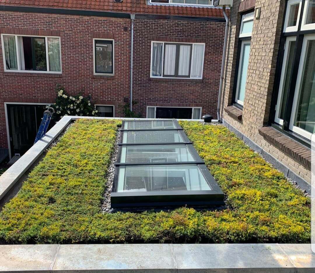 Vlakke lichtstraat - Winters Lichtstraten