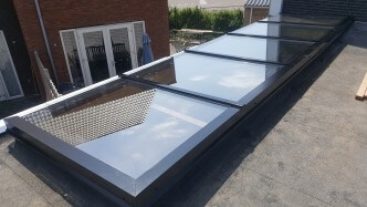 Vlakke lichtstraat - Winters Lichtstraten