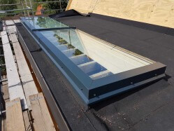 Vlakke lichtstraat - Winters Lichtstraten