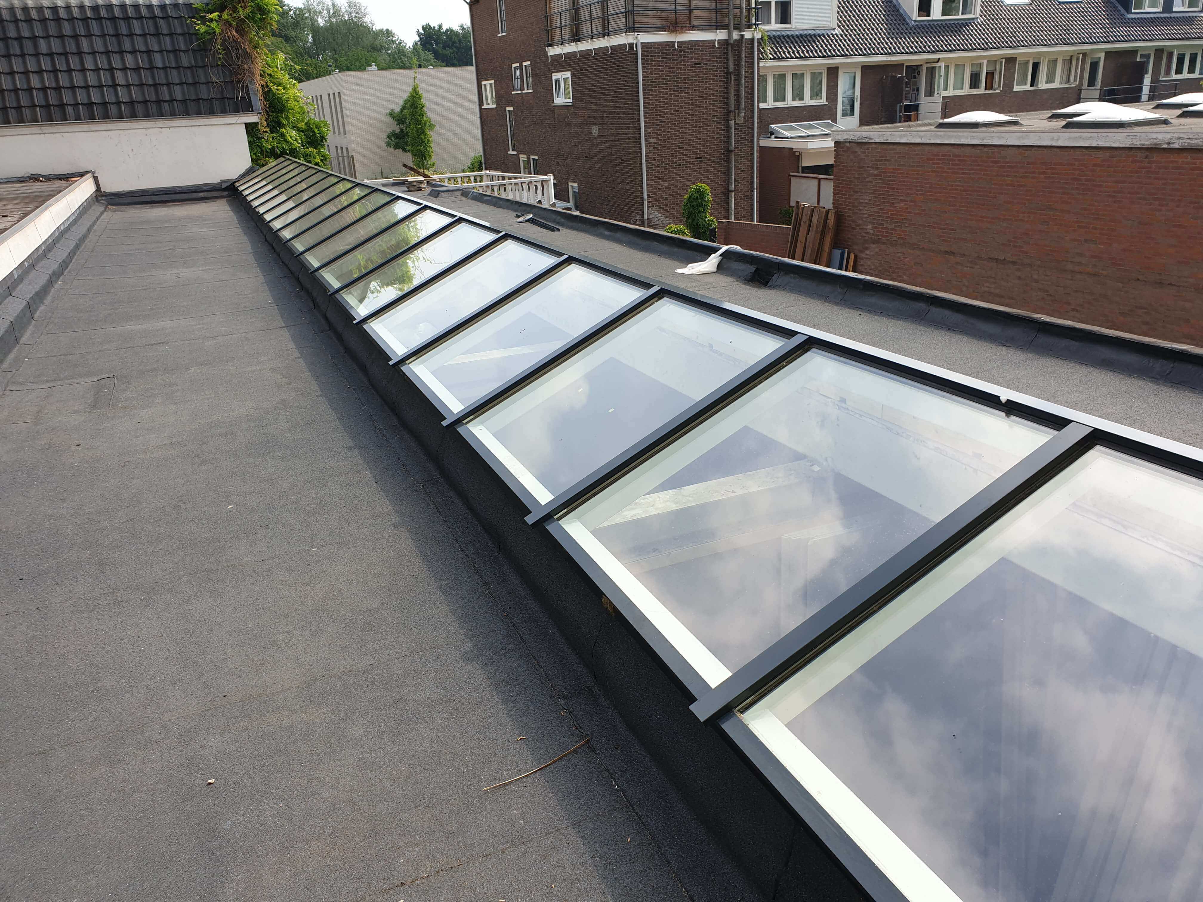 Zadeldak lichtstraat - Winters Lichtstraten